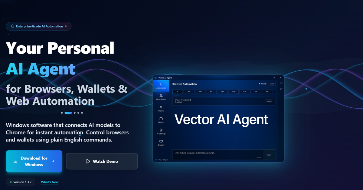 Vector AI Agent - Free AI Browser Automation Tool | Automate Chrome ...